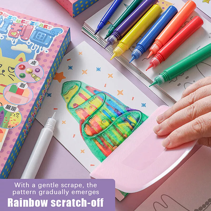 DIY Rainbow Scratch Art Kit for Kids | KidsClap – Kids Clap.in